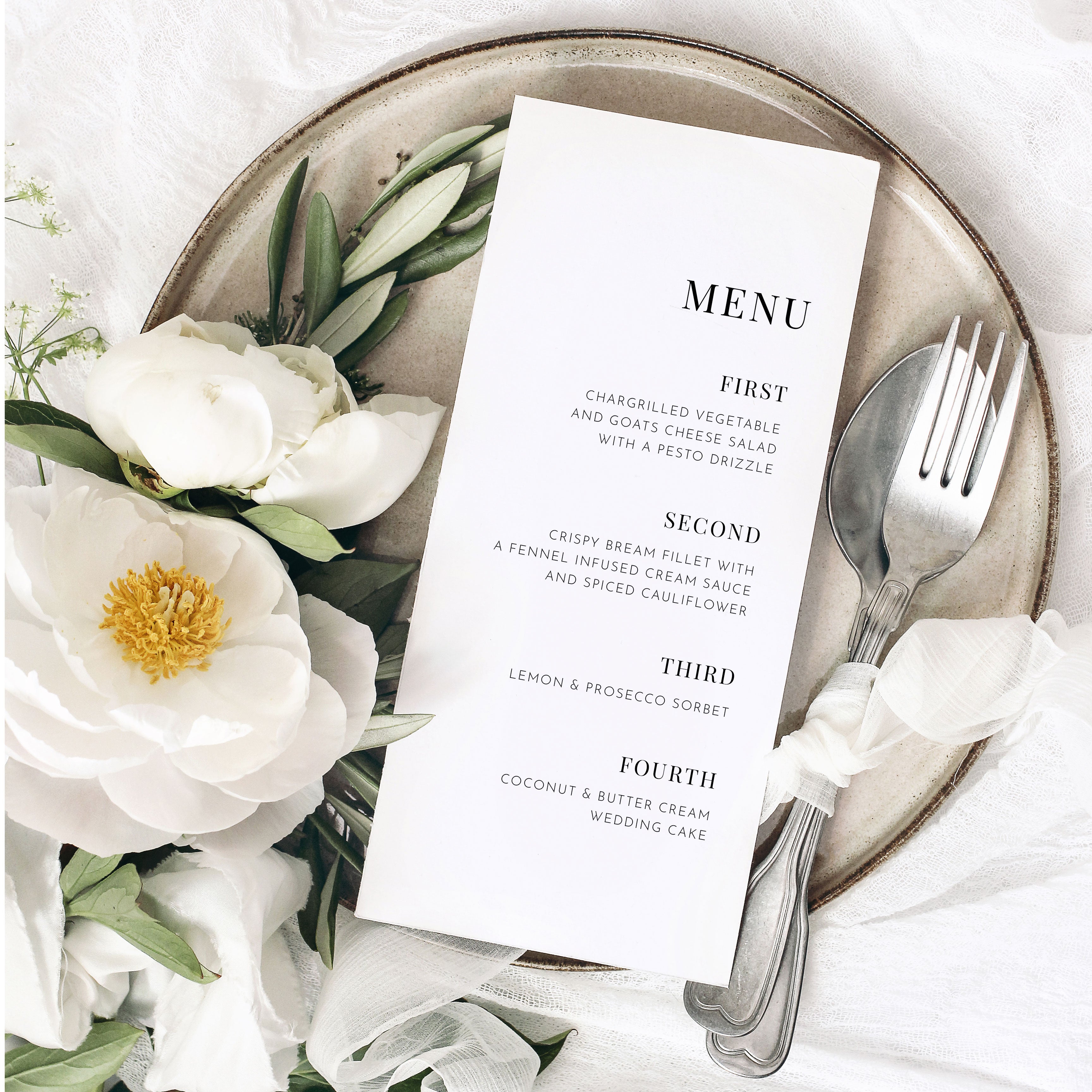 Menus – Forever Paper Co