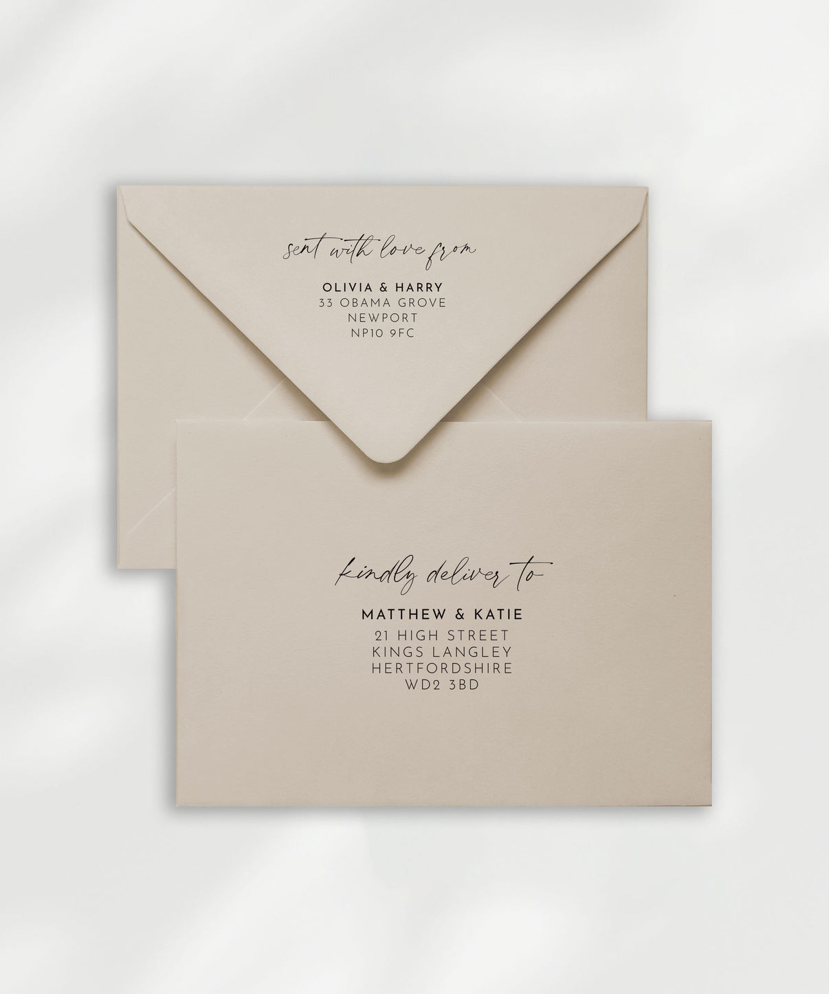 Wedding Envelope Printing | Guest Names & Addresses – Forever Paper Co