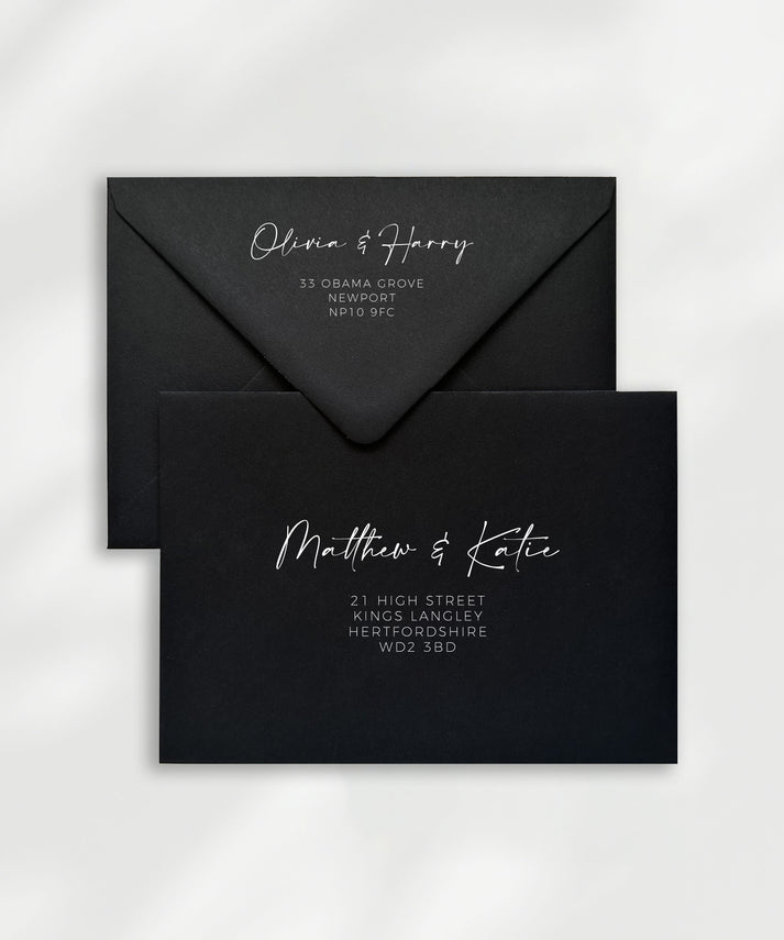 Wedding Envelope Printing | Guest Names & Addresses – Forever Paper Co