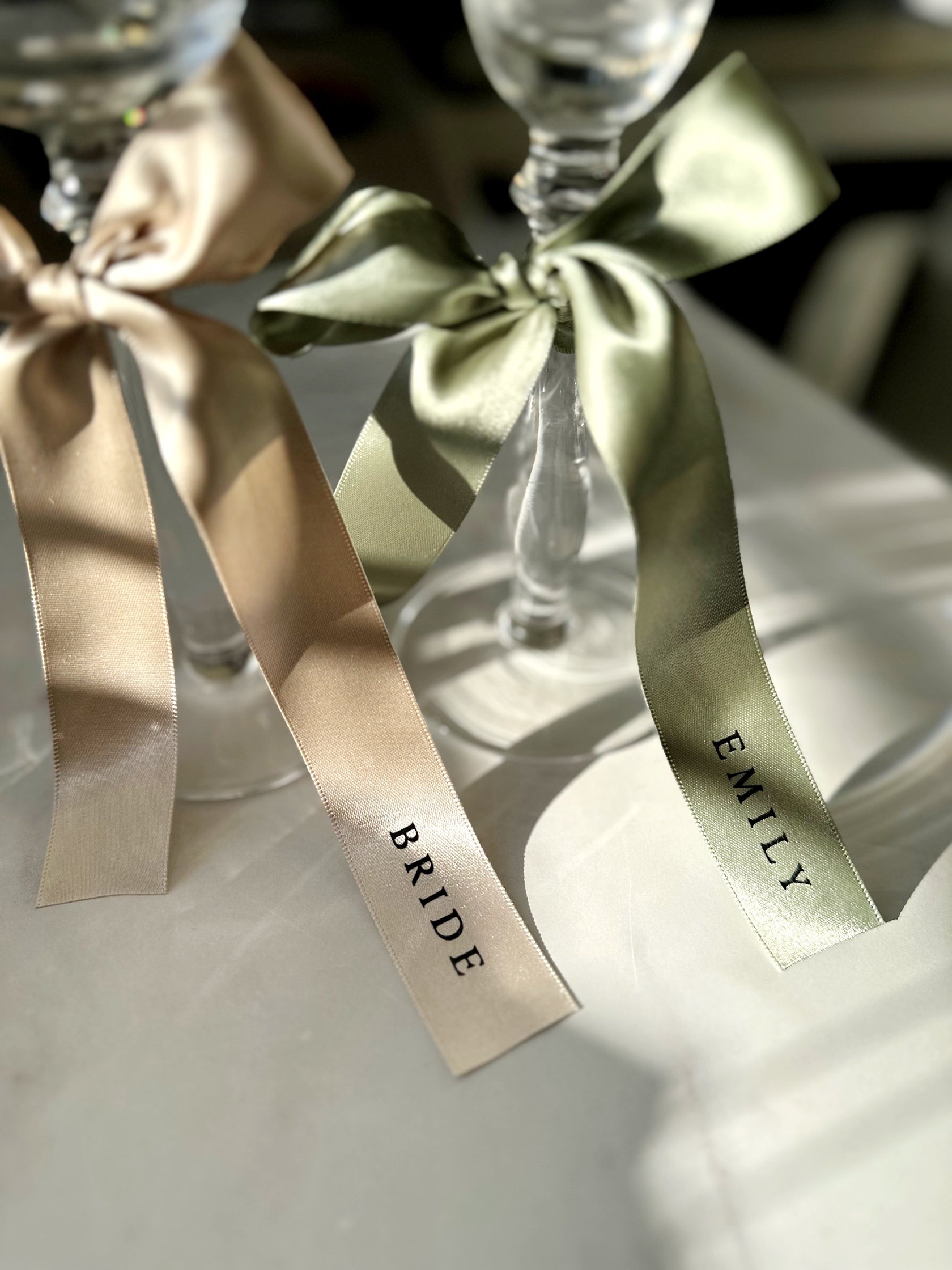 Personalised Wedding Guest Ribbon Place Names – Forever Paper Co