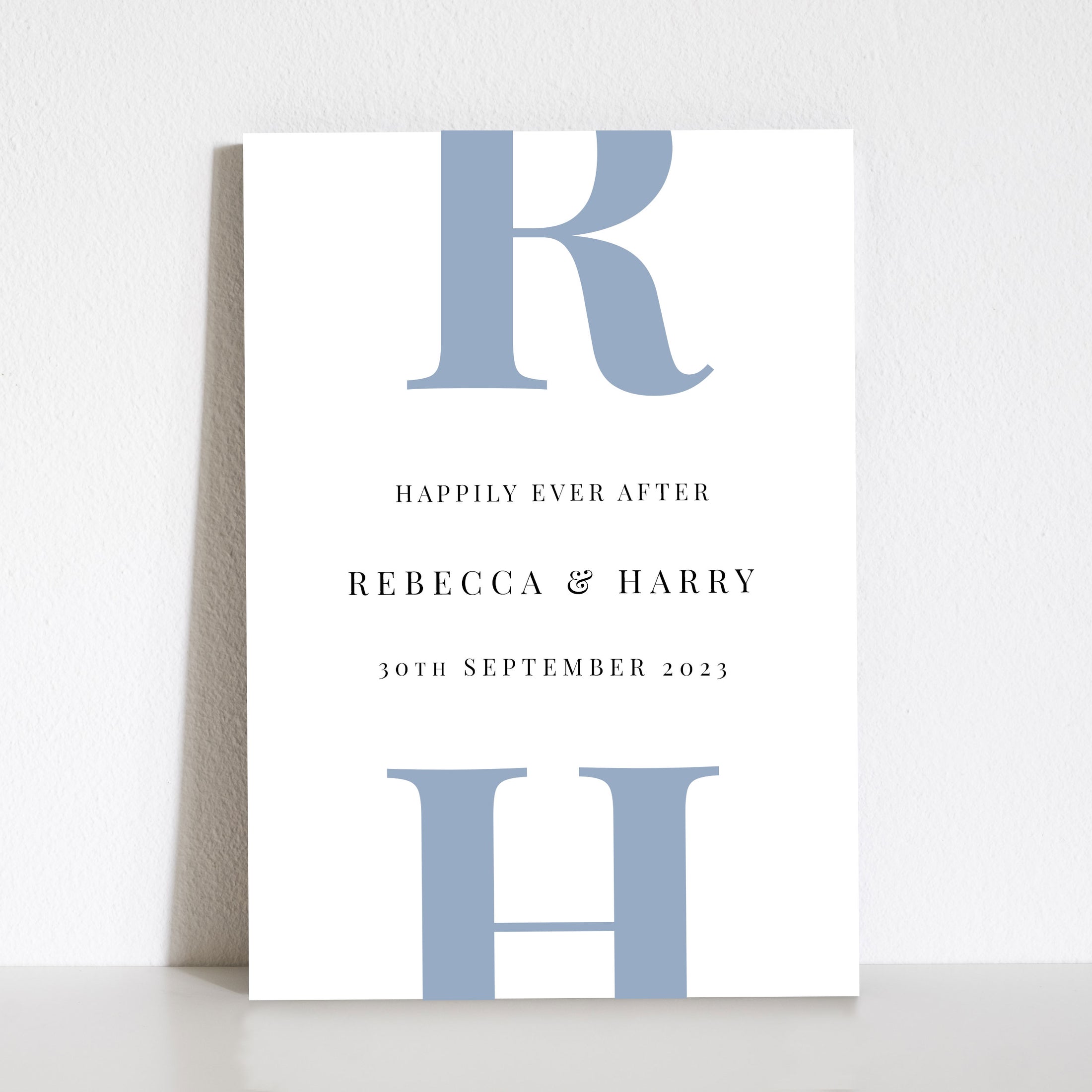 Calypso Personalised Wedding Welcome Sign | Modern & Romantic Wedding ...